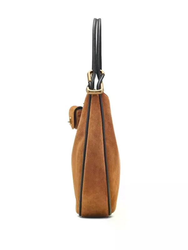 Marc Jacobs Large Dual Suede Shoulder Bag - Brown