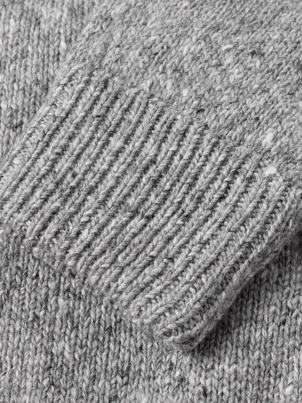Eleventy Wool-blend Zip-up Cardigan - Gray