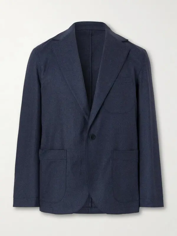 STOFFA Wool-flannel Suit Jacket
