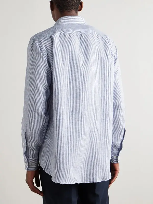 Loro Piana André Striped Linen Shirt