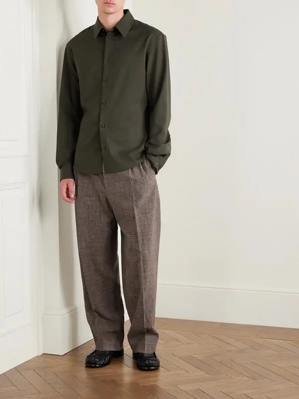 Jacquemus Mondani Virgin Wool-blend Twill Shirt