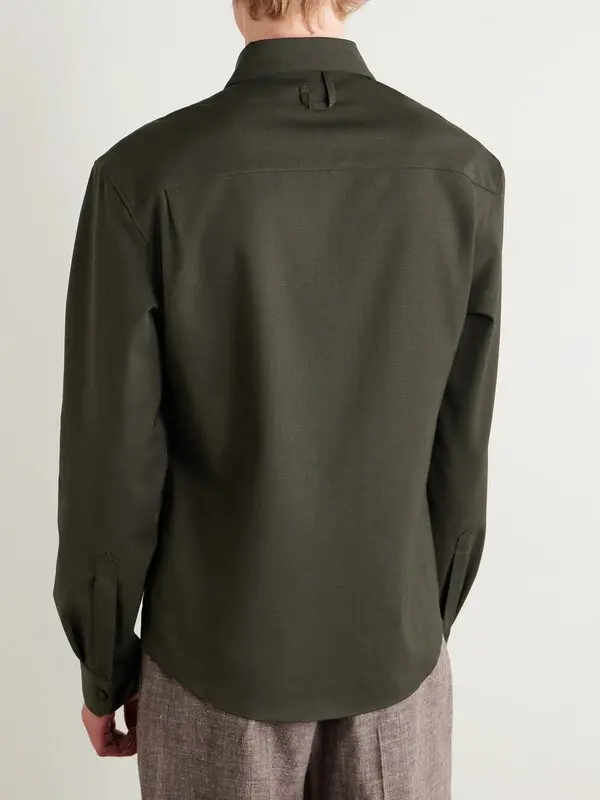 Jacquemus Mondani Virgin Wool-blend Twill Shirt