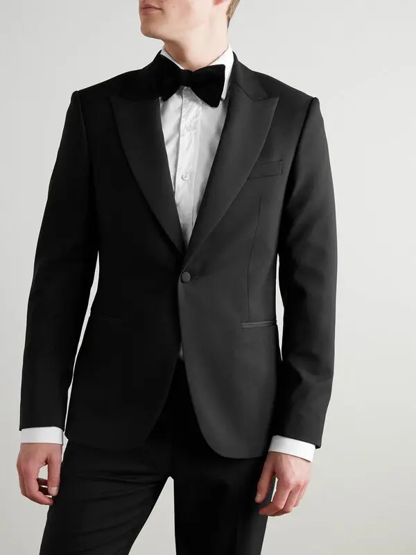 Mr P. Slim-fit Satin-trimmed Wool Tuxedo Jacket