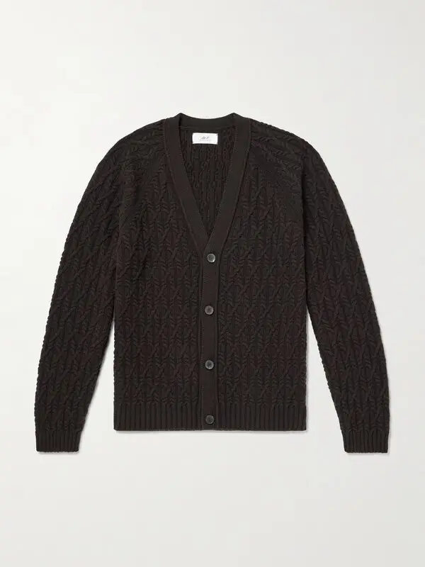 Mr P. Cable-knit Wool Cardigan