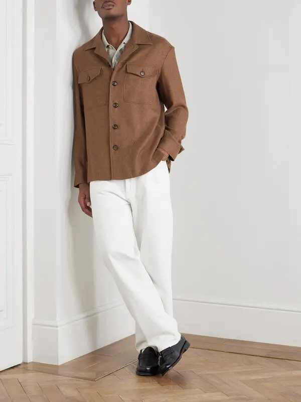 PIACENZA CASHMERE 1733 Cashmere And Silk-blend Overshirt
