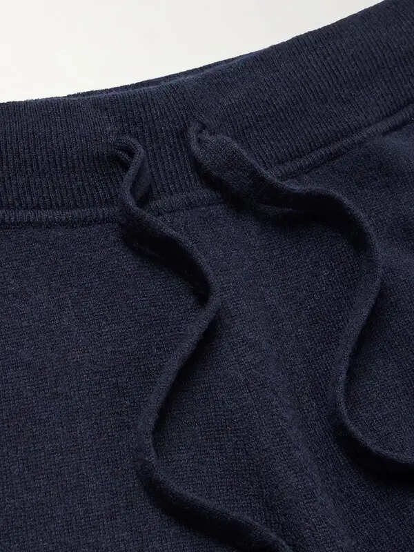 ALLUDE Tapered Wool And Cashmere-blend Sweatpants