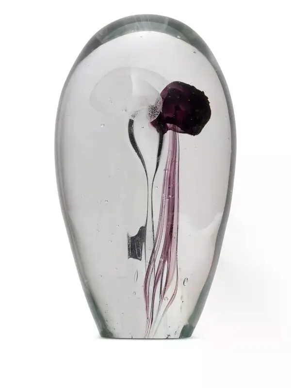 CU I SEEYOU Jellyfish Glass Paperweight - Red