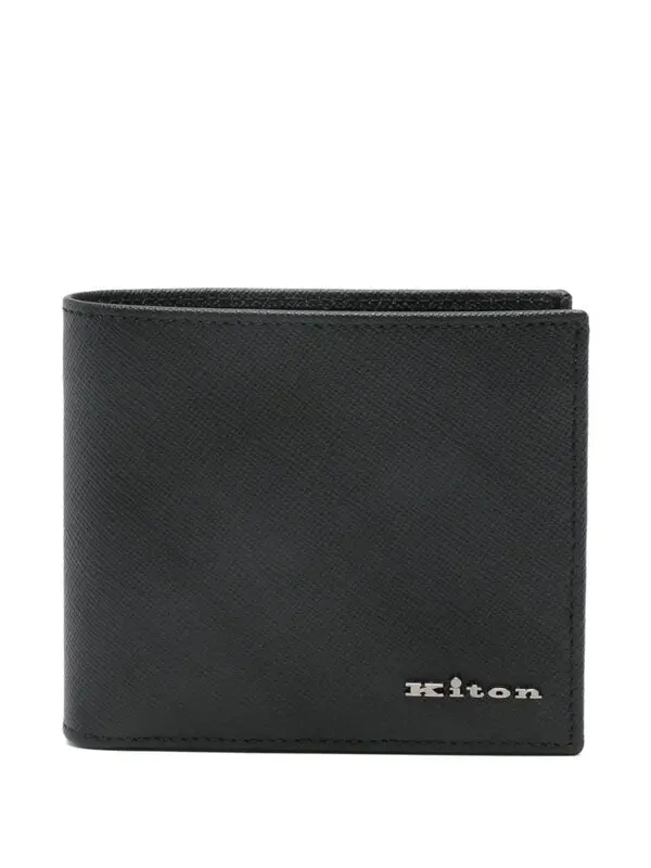 Kiton Leather Wallet - Black