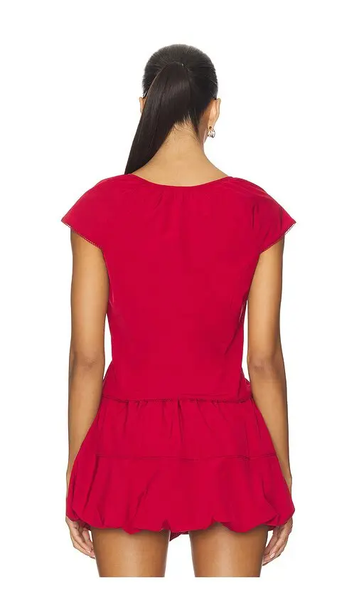Amanda Uprichard Pinto Top - Red