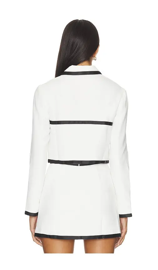 Amanda Uprichard Trey Jacket With Bow Detail