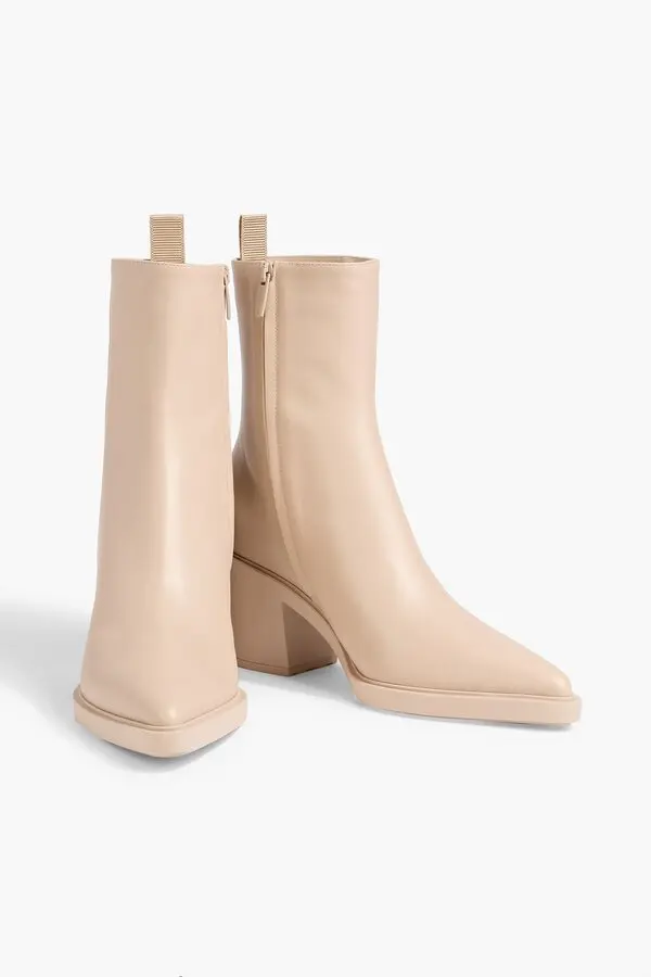 GIANVITO ROSSI Dylan Leather Ankle Boots