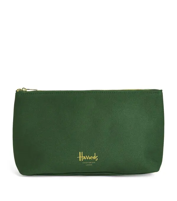 Harrods Logo Cosmetic Bag - Green