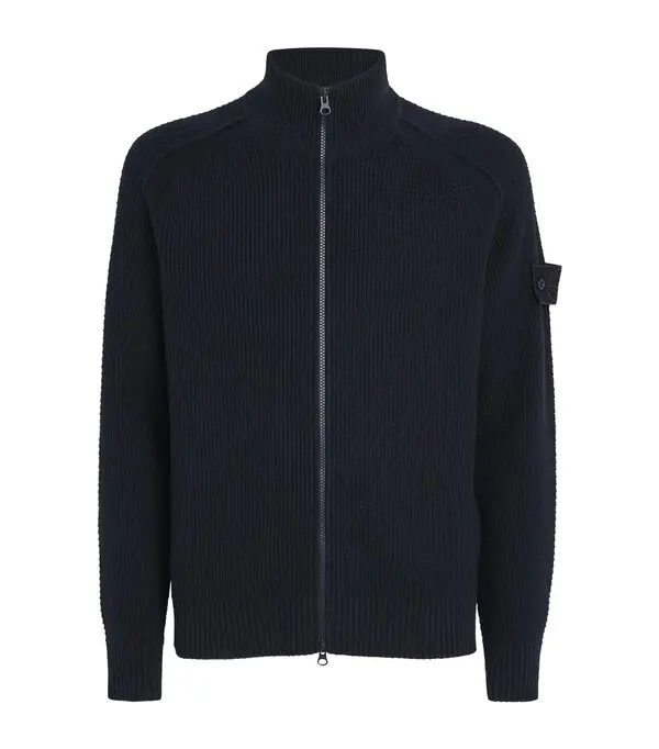 Stone Island Ghost Piece Virgin Wool Cardigan
