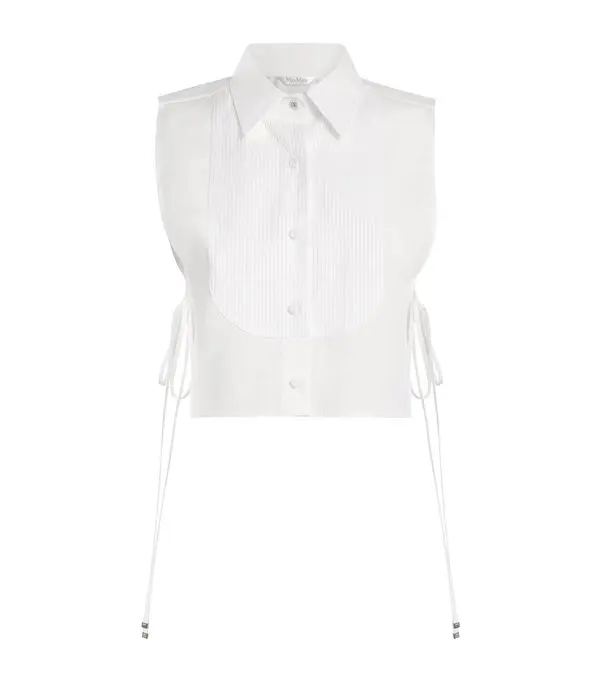 Max Mara Cotton Poplin Shirt Front