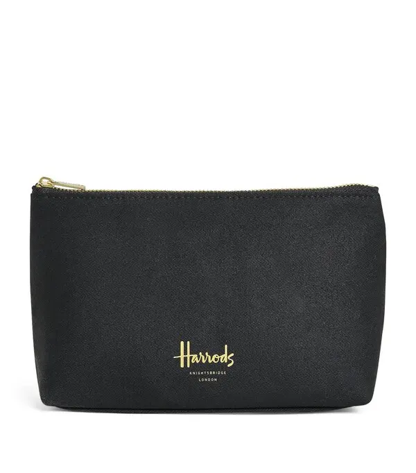 Harrods Oxford Small Cosmetic Bag - Black
