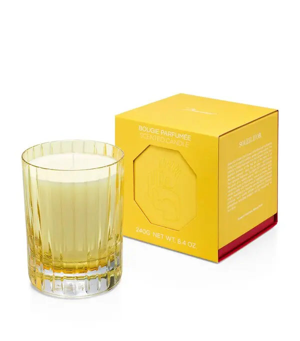 THE MARTHA, BY BACCARAT Four Elements Soleil D'or Candle - Clear