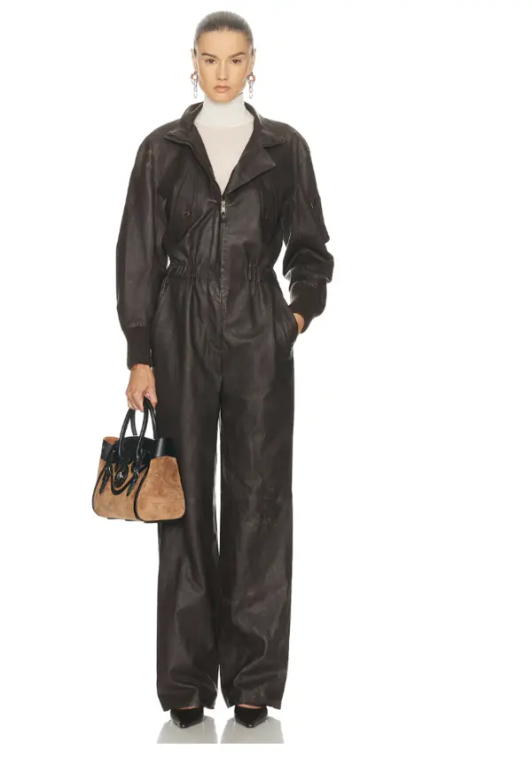 Ralph Lauren Vaughn Jumpsuit - Chocolate Brown