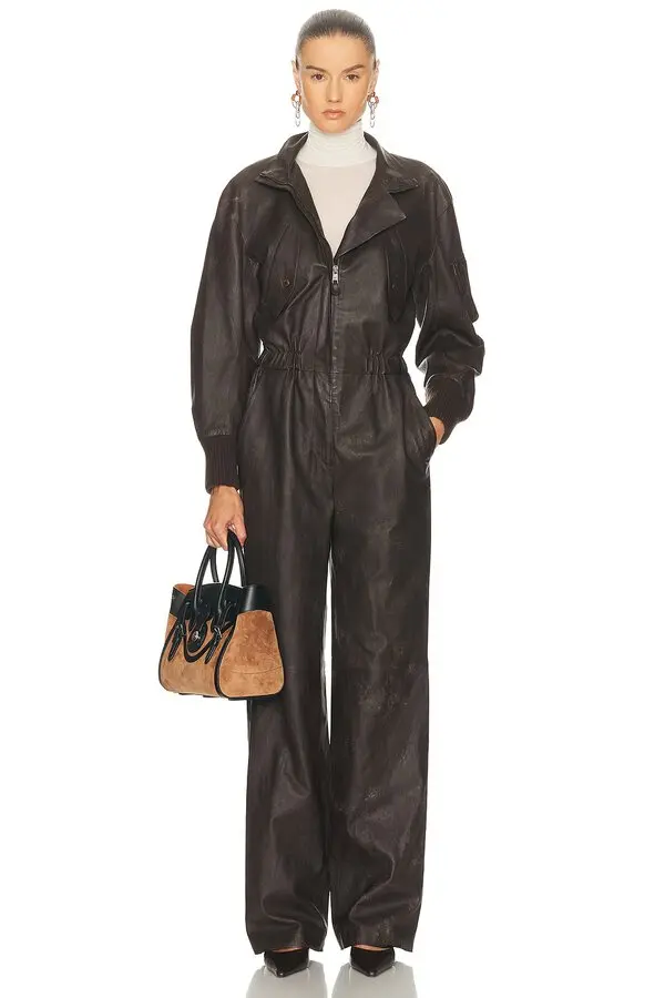 Ralph Lauren Vaughn Jumpsuit - Dark Brown