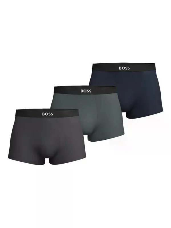 BOSS Logo-waistband Boxers - Blue