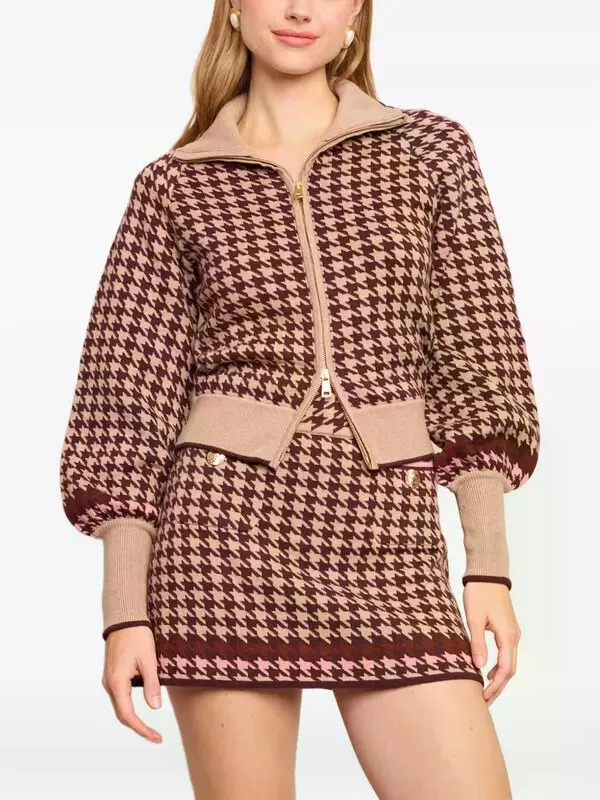 Cara Cara Lynne Houndstooth Pocket Skirt - Neutrals