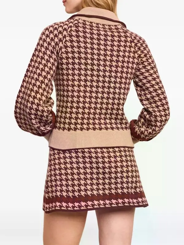 Cara Cara Lynne Houndstooth Pocket Skirt - Neutrals