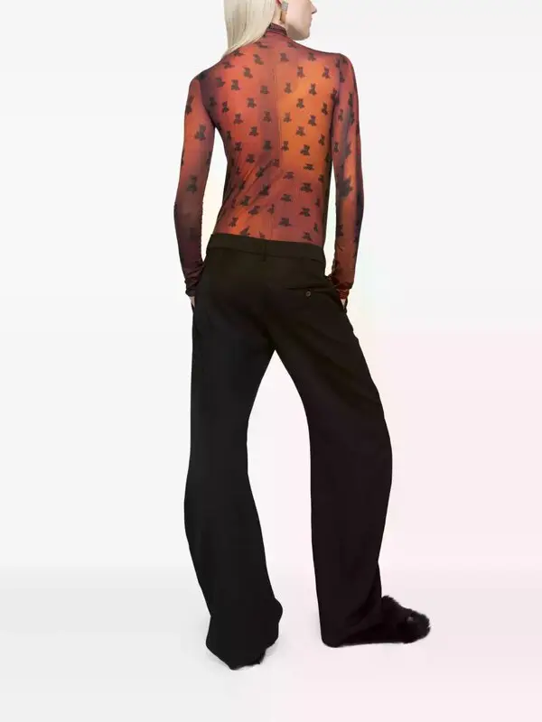 Acne Studios Graphic-print Turtleneck Top