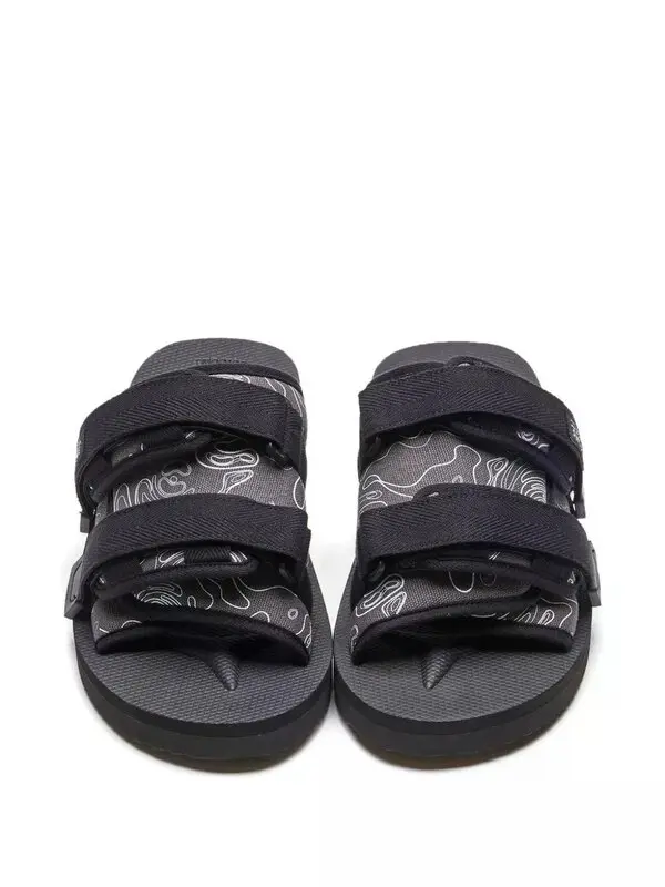 Suicoke Triple-strap Patterned Sandals
