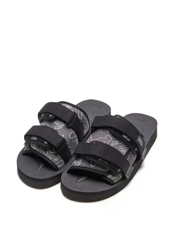 Suicoke Triple-strap Patterned Sandals