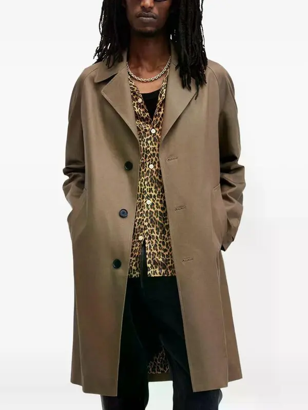 ALLSAINTS Montell Mac Button-fastening Coat