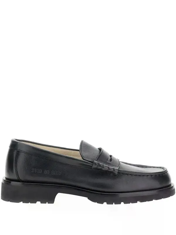 COMMON PROJECTS Penny Leather Loafers - Black