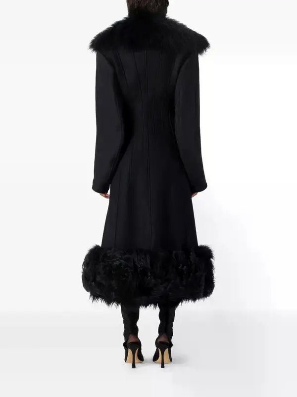 Blumarine Faux-fur-trimmed Coat