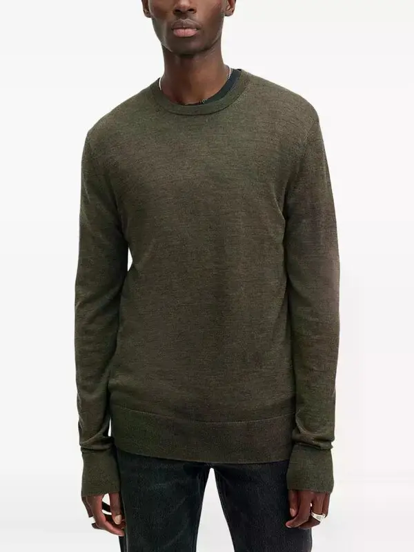 ALLSAINTS Crew Neck Wool Sweater - Green