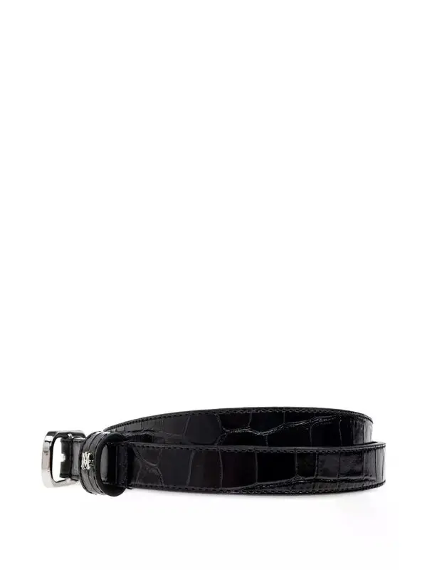 Amiri Crocodile-embossed Belt