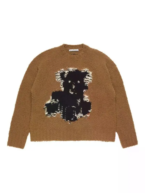 Acne Studios Teddy-bear Intarsia Sweater - Brown