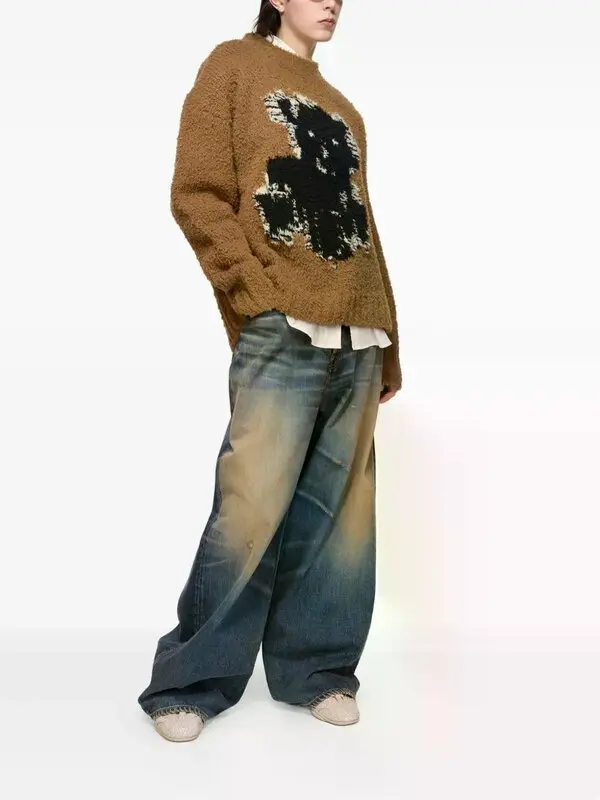 Acne Studios Teddy-bear Intarsia Sweater - Brown