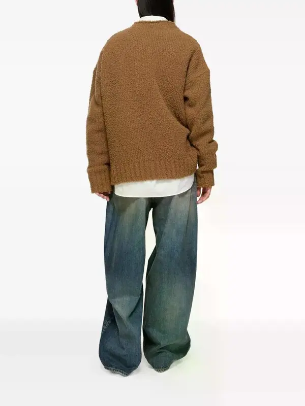 Acne Studios Teddy-bear Intarsia Sweater - Brown
