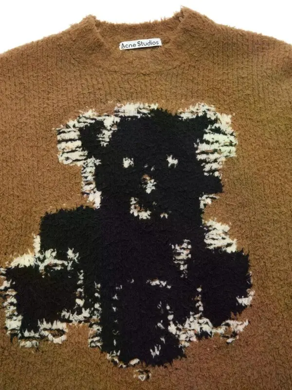 Acne Studios Teddy-bear Intarsia Sweater - Brown