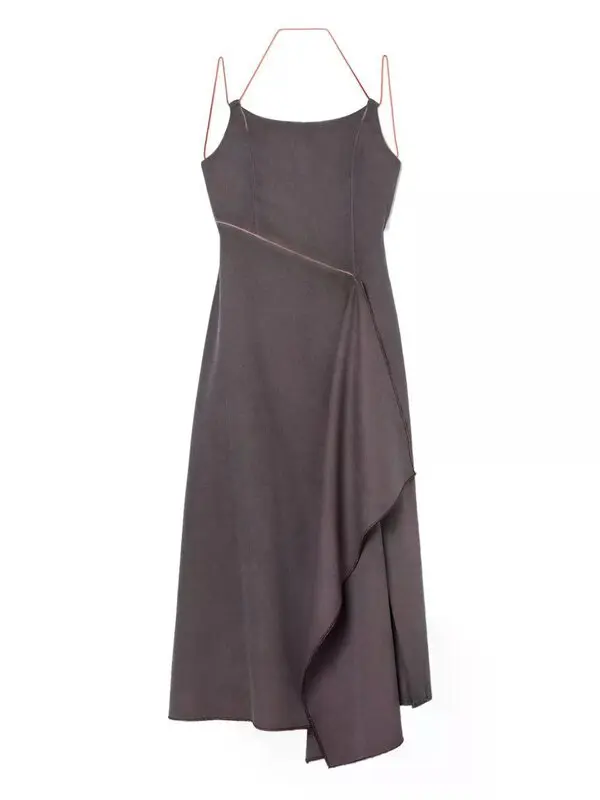 Sunnei Draped Tie-back Midi Dress