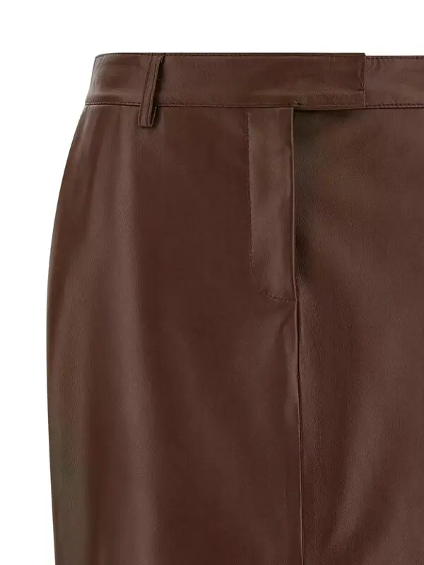Giuseppe Di Morabito Leather Pencil Skirt - Brown