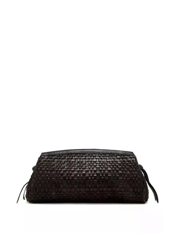 Staud Maude Woven Leather Clutch
