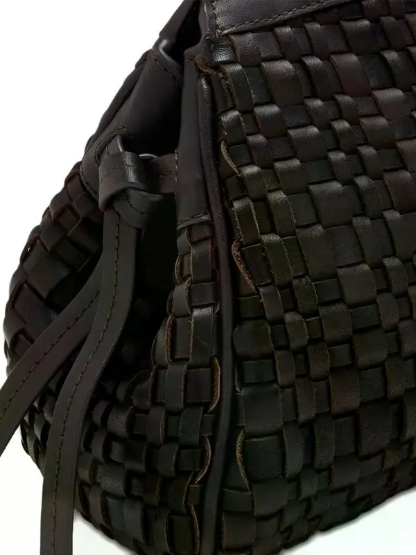 Staud Maude Woven Leather Clutch