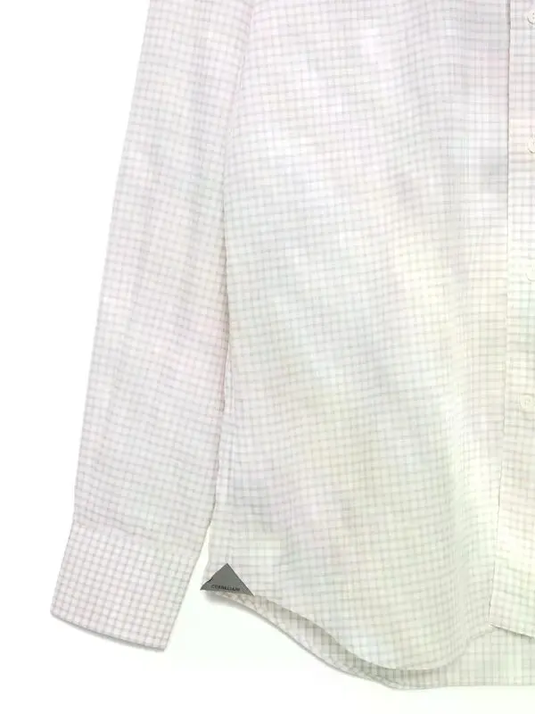 Corneliani Check-print Long-sleeved Shirt