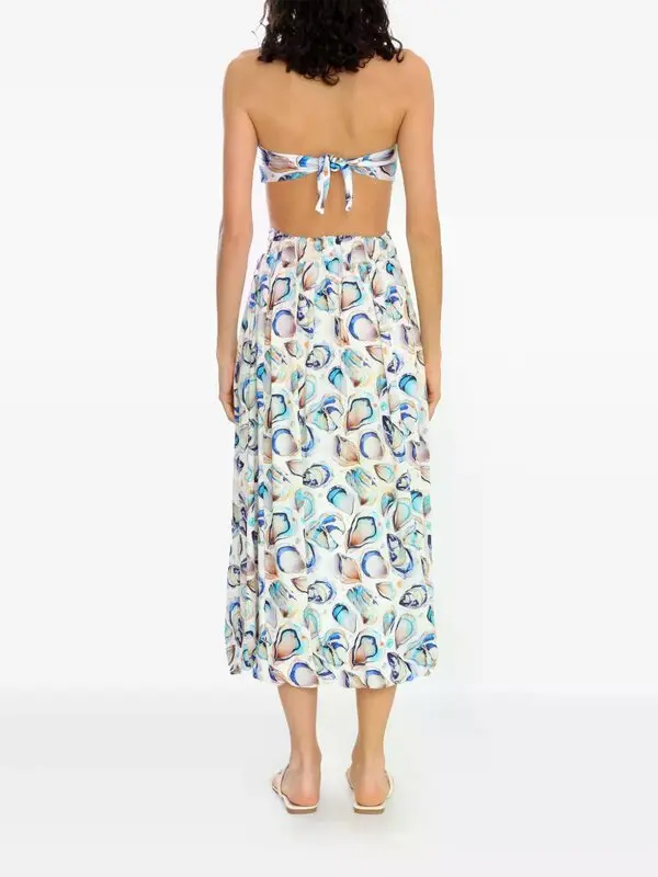 BRIGITTE Oyster-print A-line Skirt