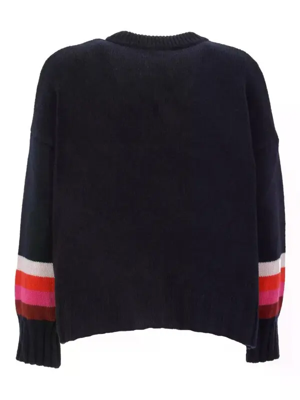 Giada Benincasa Crew-neck Sweater With Striped Cuffs