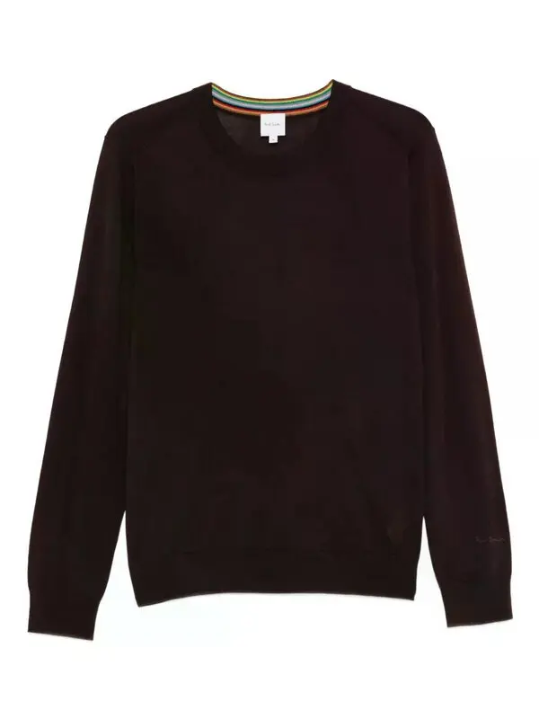 Paul Smith Round-neck Wool Sweater - Brown