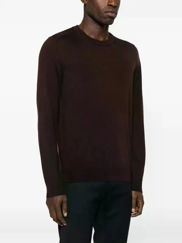 Paul Smith Round-neck Wool Sweater - Brown
