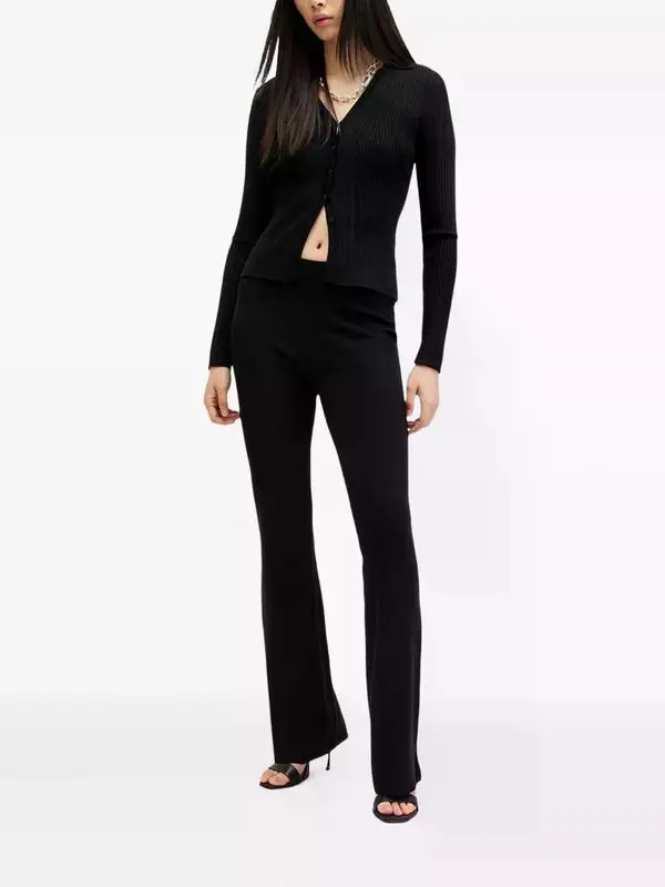ALLSAINTS Cruz Ribbed Button-up Cardigan - Black