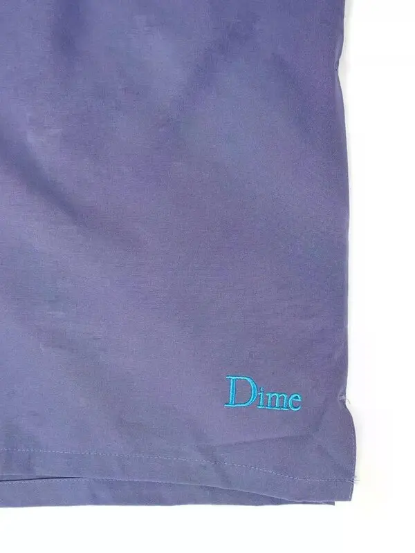 DIME Embroidered Logo Side-split Shorts
