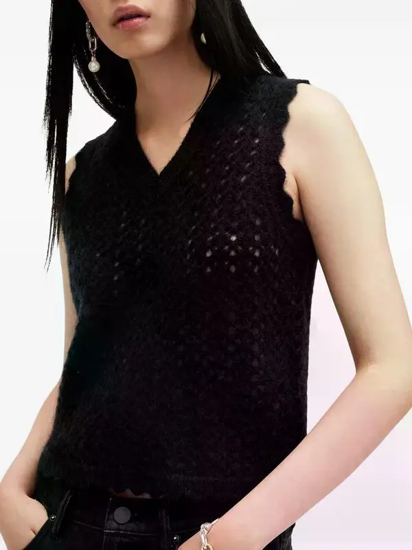 ALLSAINTS Vivian Scalloped Tank Top