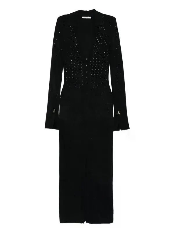 Patrizia Pepe Embellished Button-front Midi Dress